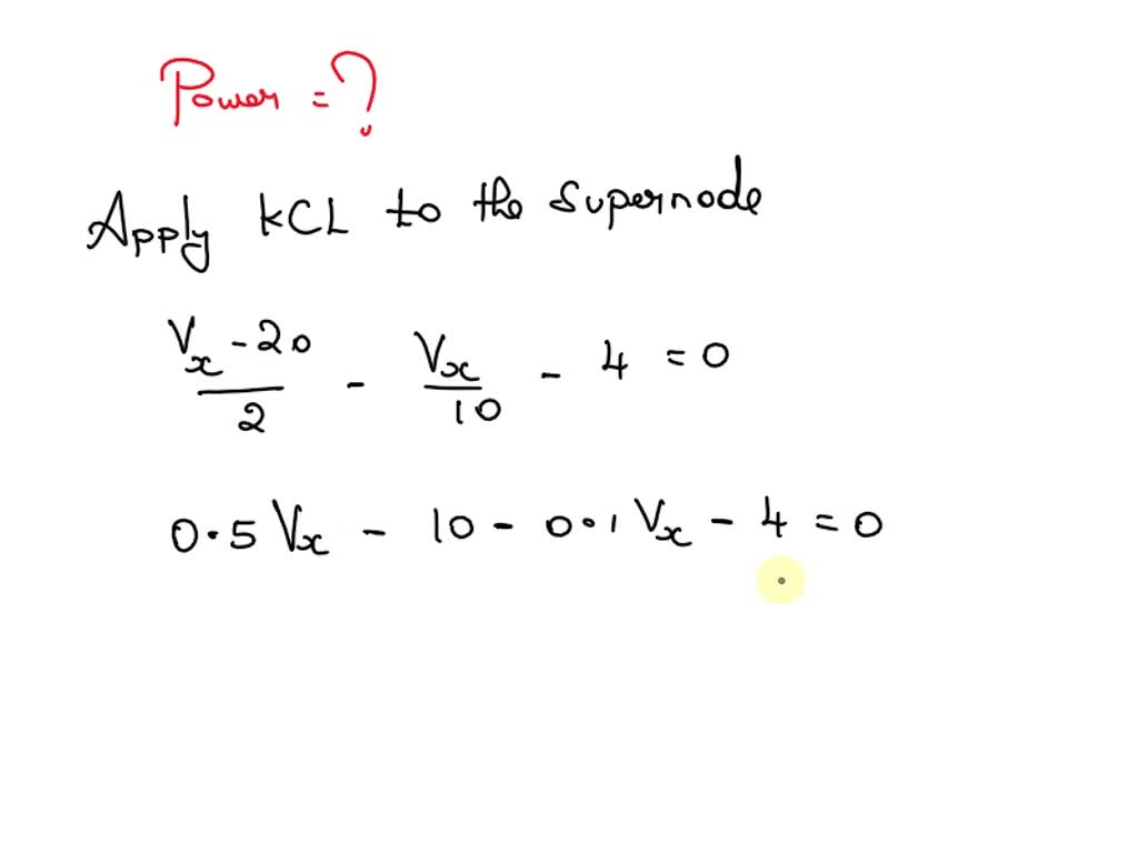 Solved P 3 3 8 Determine The Power Supplied By The Dependent Source In