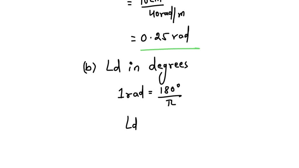 SOLVED: a line is 10 cm long and at the operating frequency, the phase ...