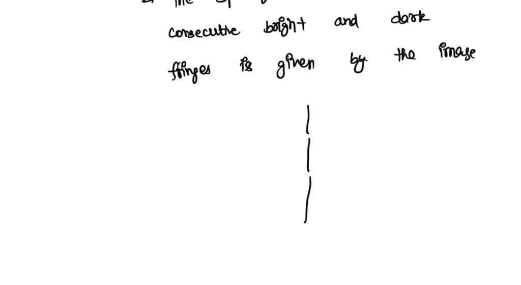 SOLVED: What is the ratio of the fringe width for bright and dark ...