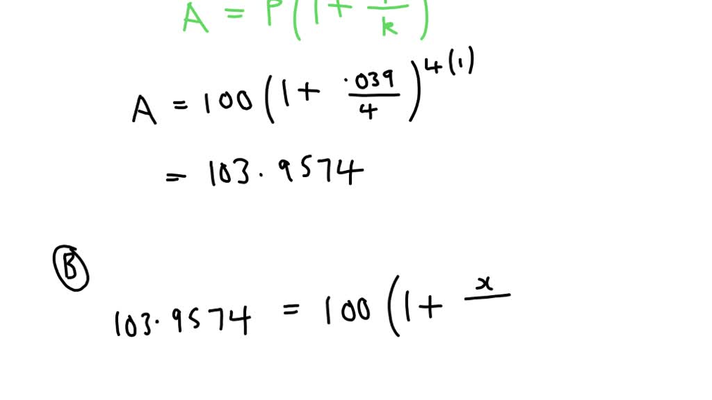 Bank A pays 8% interest, compounded quarterly, on its money market ...