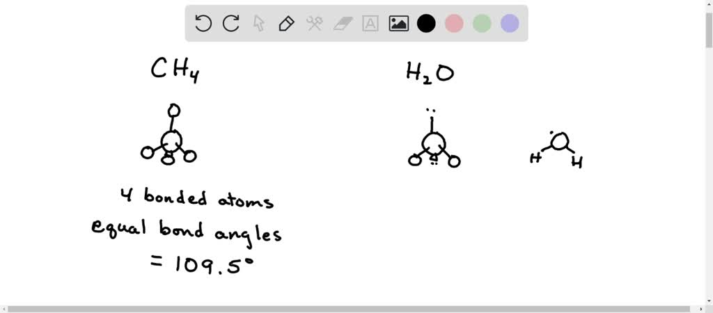 SOLVED: (3) Methane, CHa, and water both have electron domain ...