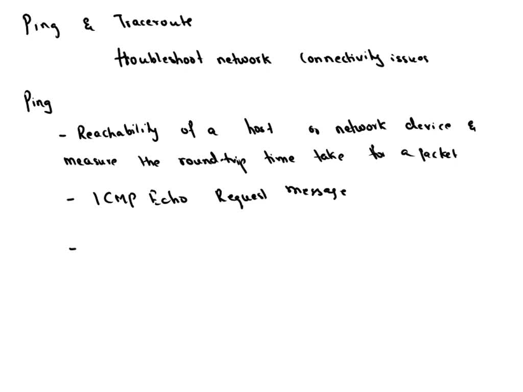 SOLVED: What additional functionality does the Pathping utility provide? - Uses the ICMP ...