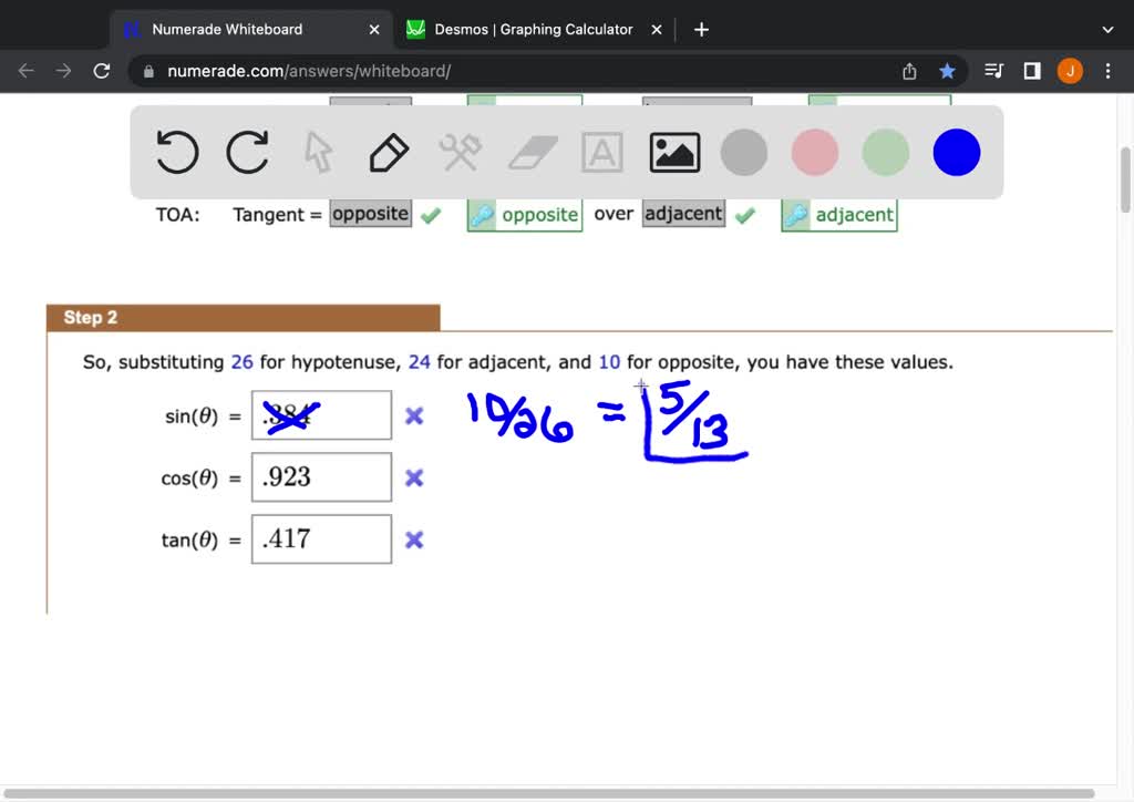 SOLVED: Find the exact values of the six trigonometric ratios of the ...