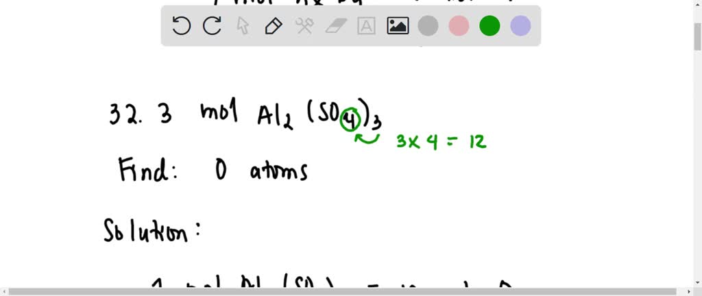 Determine the number of atoms of O in 32.3 moles of Al₂(SO₄)₃ Determine the number of atoms of O in 32.3 moles of Al₂(SO₄)₃