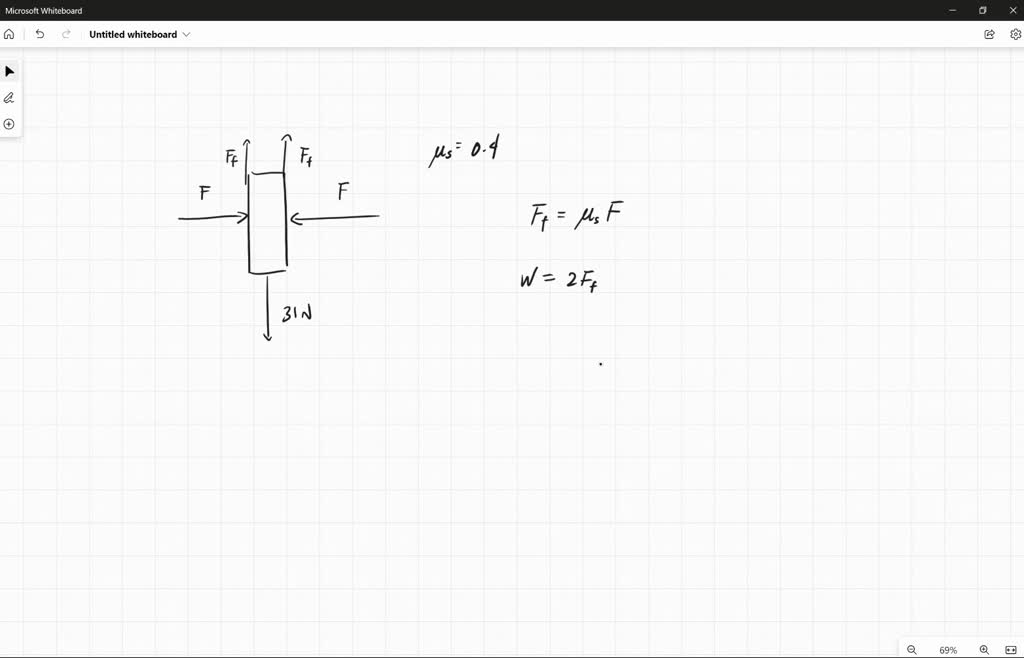 SOLVED: A student presses a book between his hands, as the drawing ...