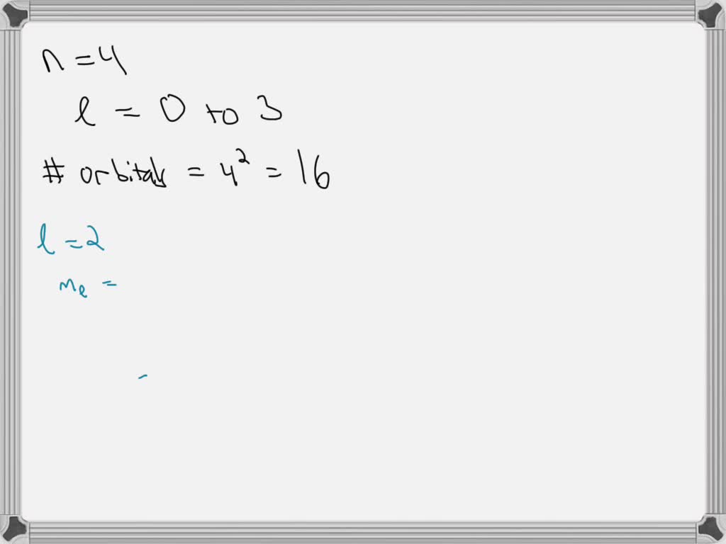 Solved Tutor Quantum Numbers Wave Functions Describe Orbitals In A