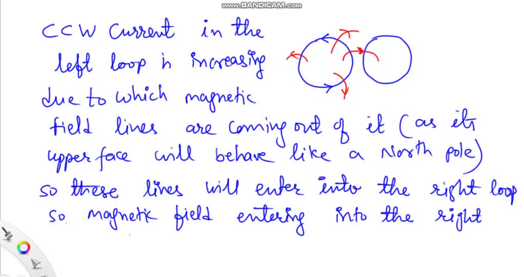 SOLVED: "Two identical loops of wire lie side-by-side in the same plane. The current in the left ...