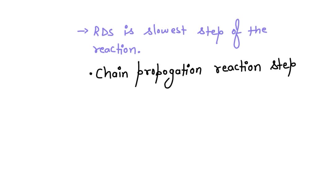SOLVED: Which of the following reactions is the rate-determining step in the free radical ...