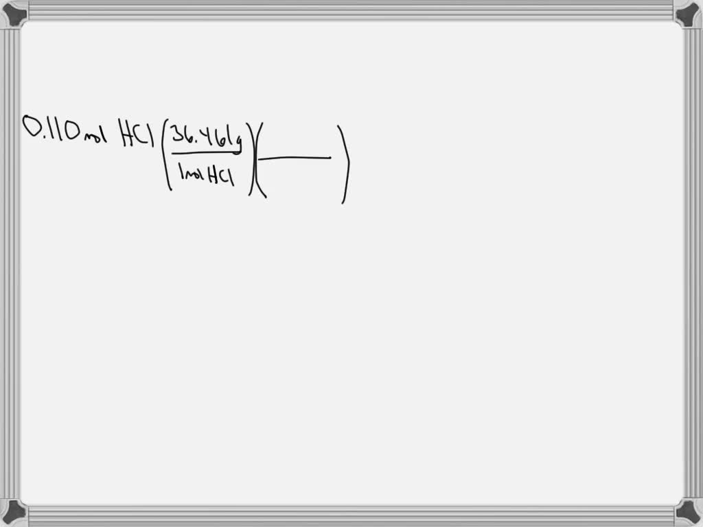A sample of commercial concentrated hydrochloric acid is 11.8 M HCl ...