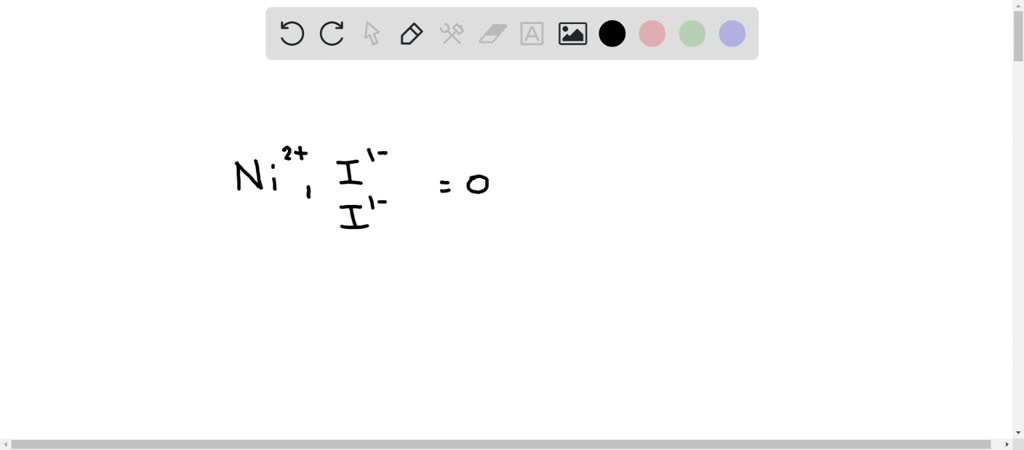 SOLVED: How many iodide anions (I-) must combine with a nickel(II ...
