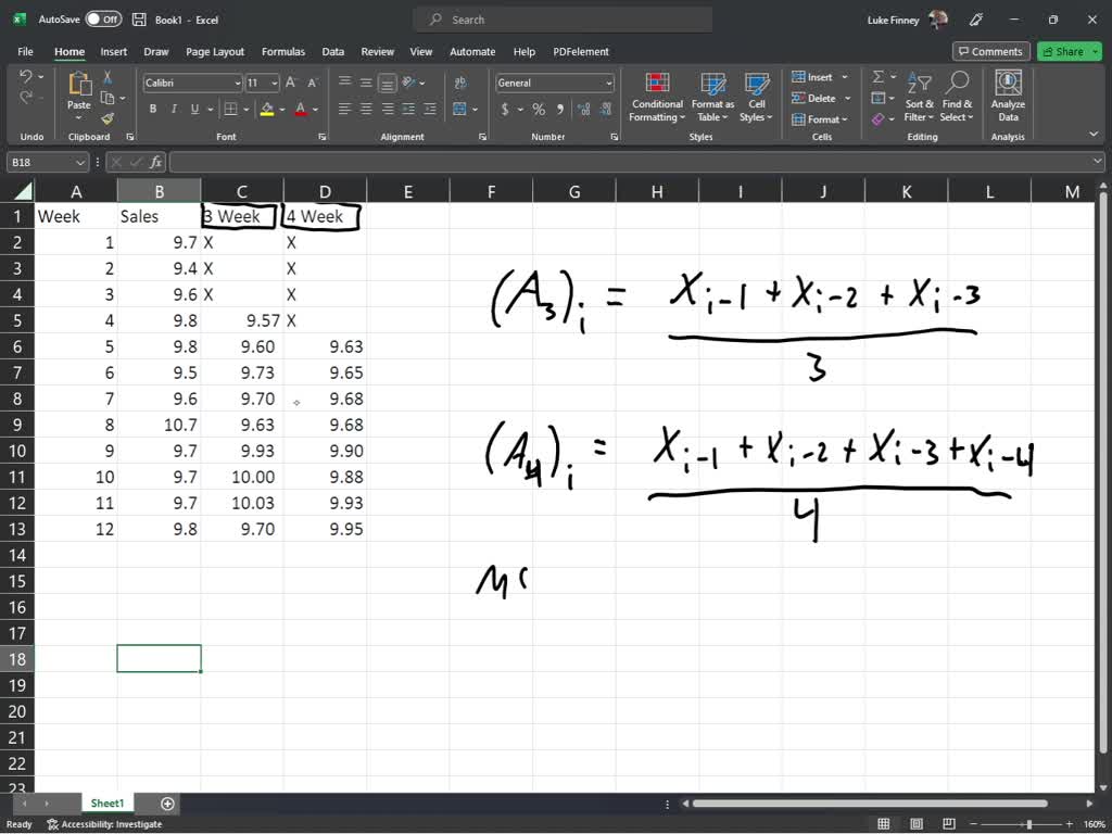 Solved Implement A 3 Month Simple Moving Average Model And Calculate The Mse What Is Your 