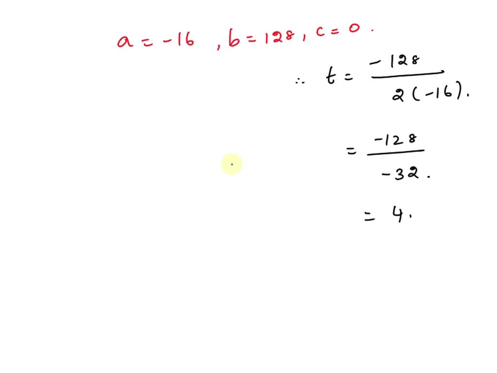 Solved If An Object Is Projected Upward From Ground The Equation For