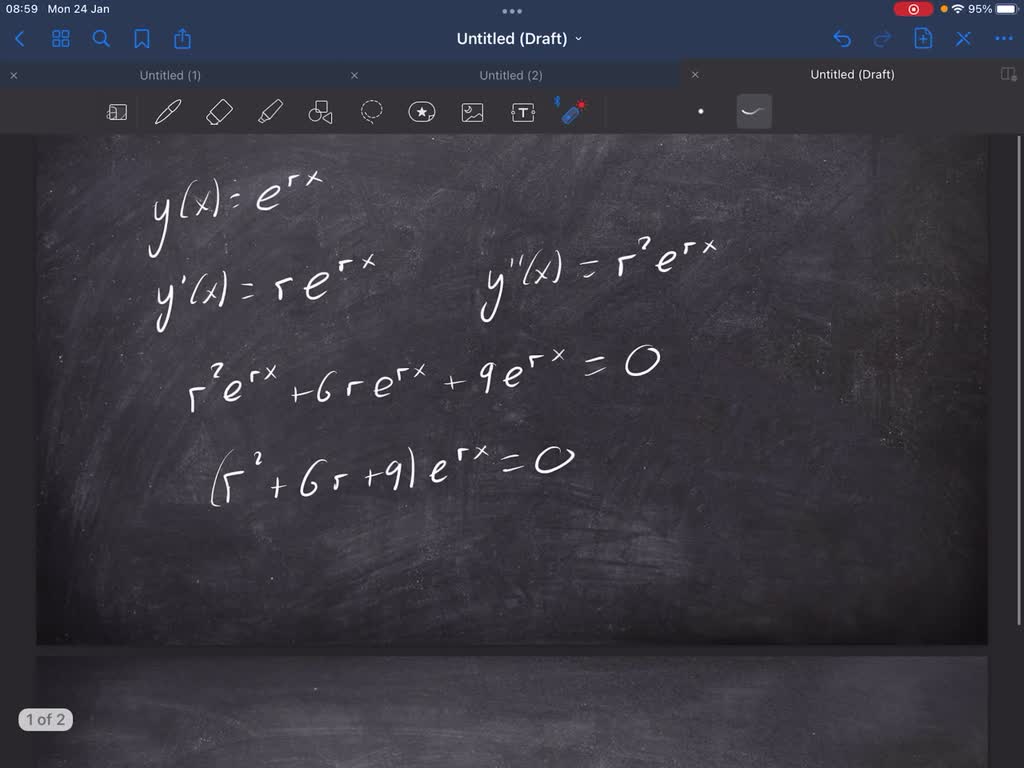 Solved Determine All Values Of The Constant R Such That The Given Function Solves The Given