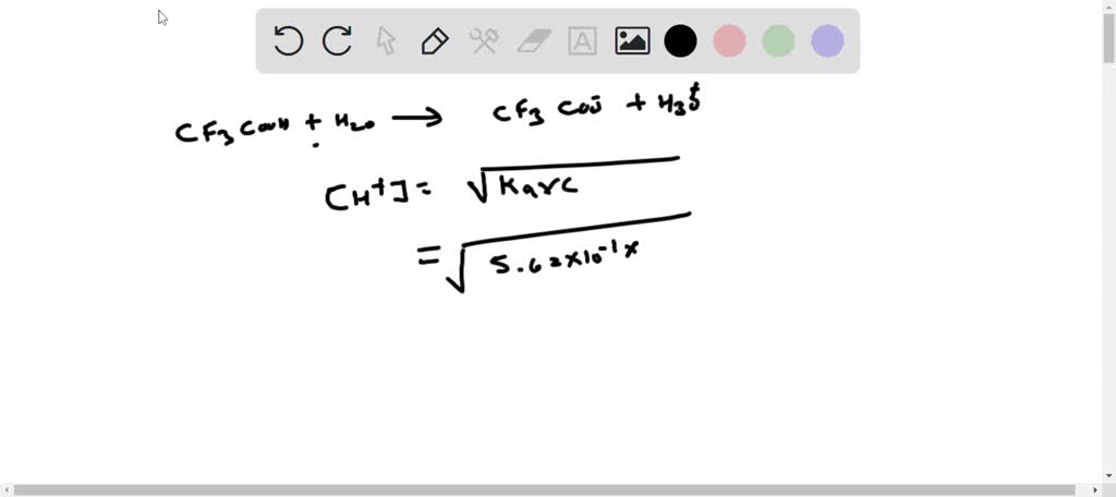 SOLVED: (b) Trifluoroacetic acid (CF3COOH) has an intermediate acid ...