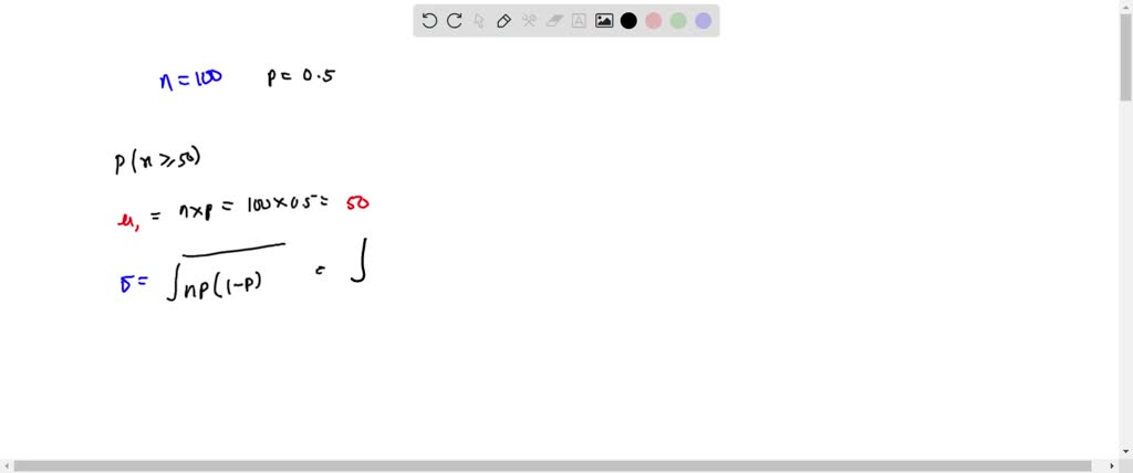 SOLVED: Use the Normal approximation to the binomial distribution to ...