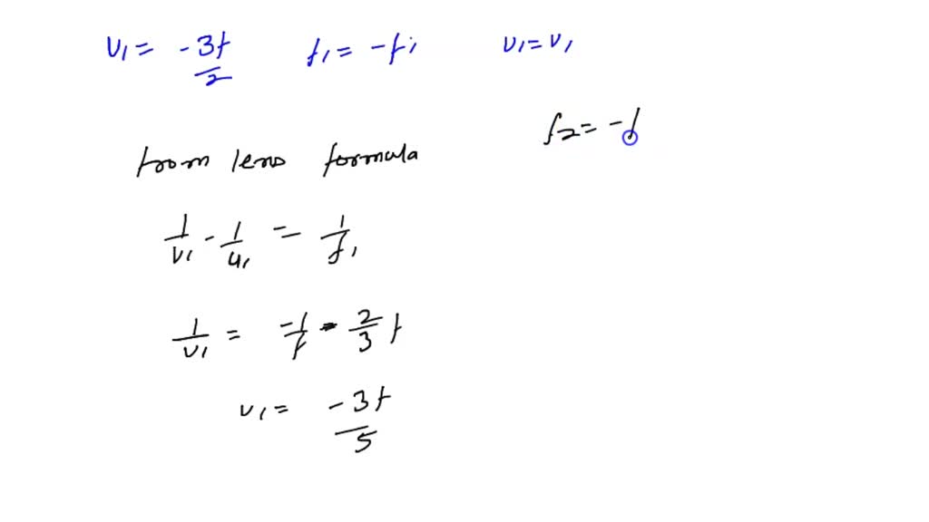 A diverging thin lens and a concave mirror have focal lengths of equal ...