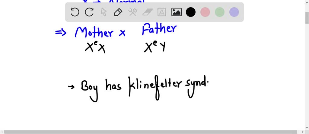 SOLVED: A boy with Klinefelter syndrome (47, XXY) is born to a mother ...