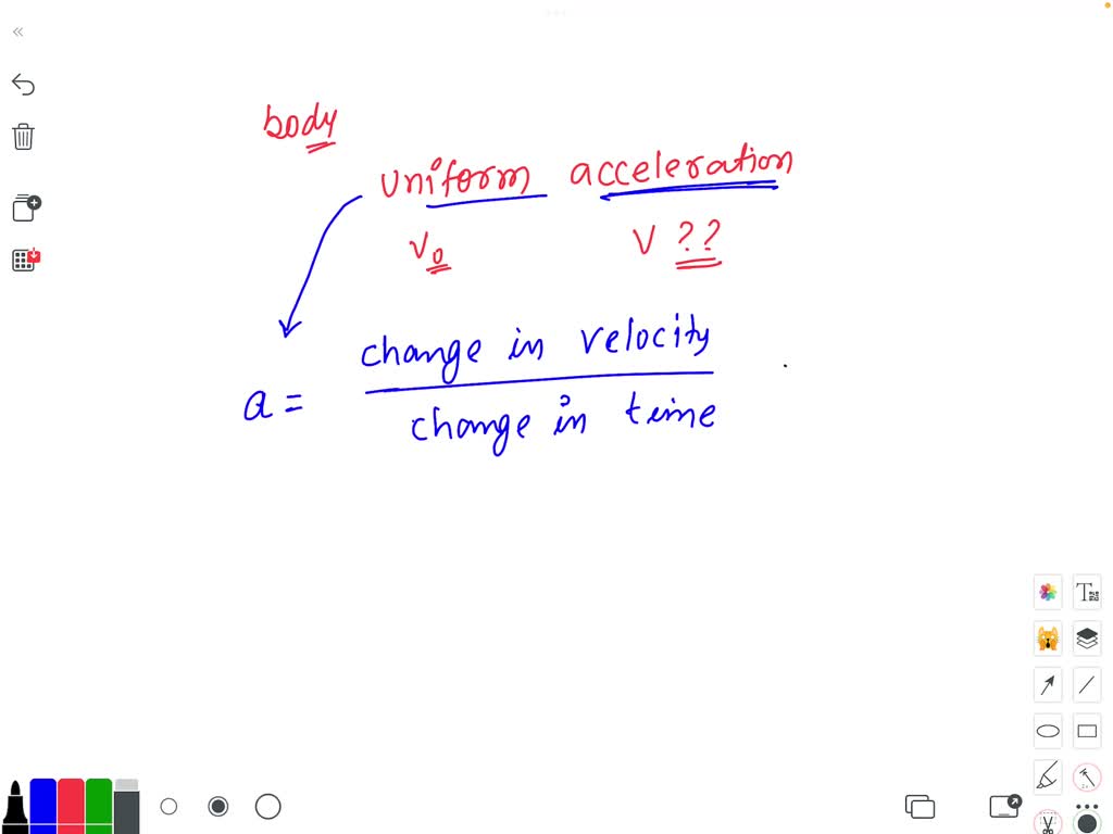 Solved A Body Moving With Uniform Acceleration Has Initial Velocity V