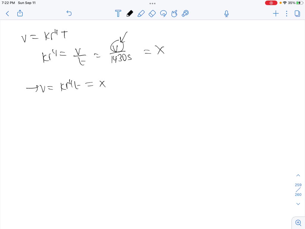 SOLVED: One type of capillary-tube viscometer is shown in Video V1.5 ...