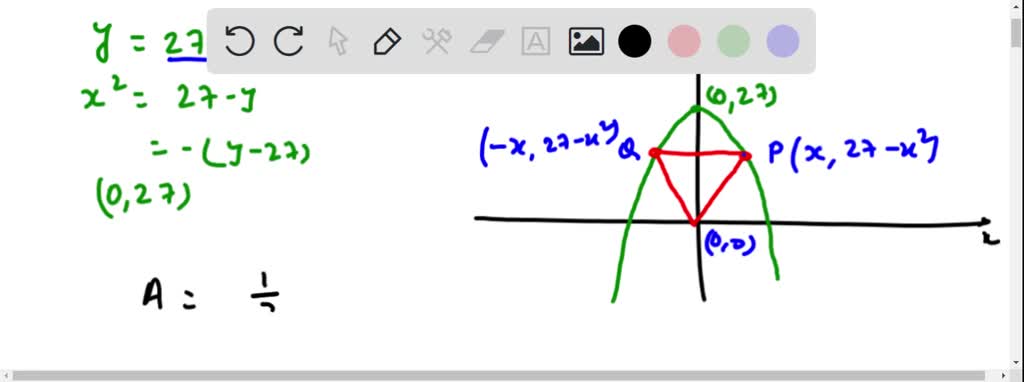 SOLVED: '37. An isosceles triangle has its vertex at the origin and its base parallel to the X ...