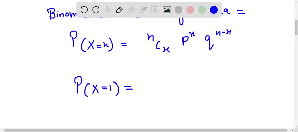 SOLVED: binomial experiment has the given number of trials and the given success probability p ...