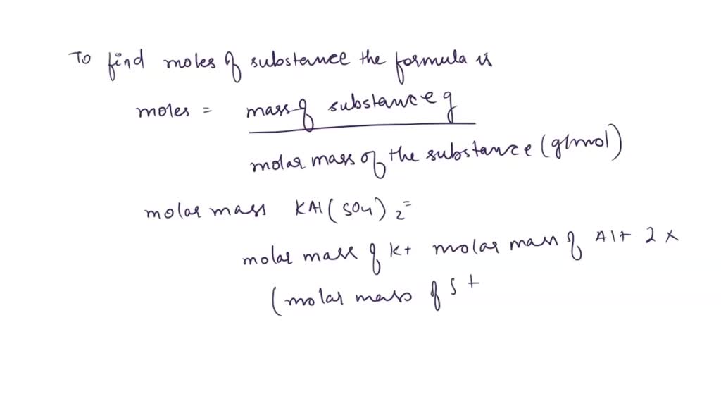 SOLVED: Exercise 2 Questions 1. Calculate the moles of anhydrous (dry ...