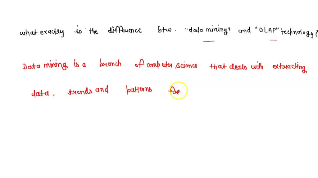 SOLVED: What are the differences between how business intelligence databases such as data ...