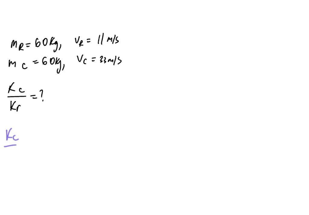 SOLVED: A 60 kg runner in a sprint moves at 11 m/s. A 60 kg cheetah in ...