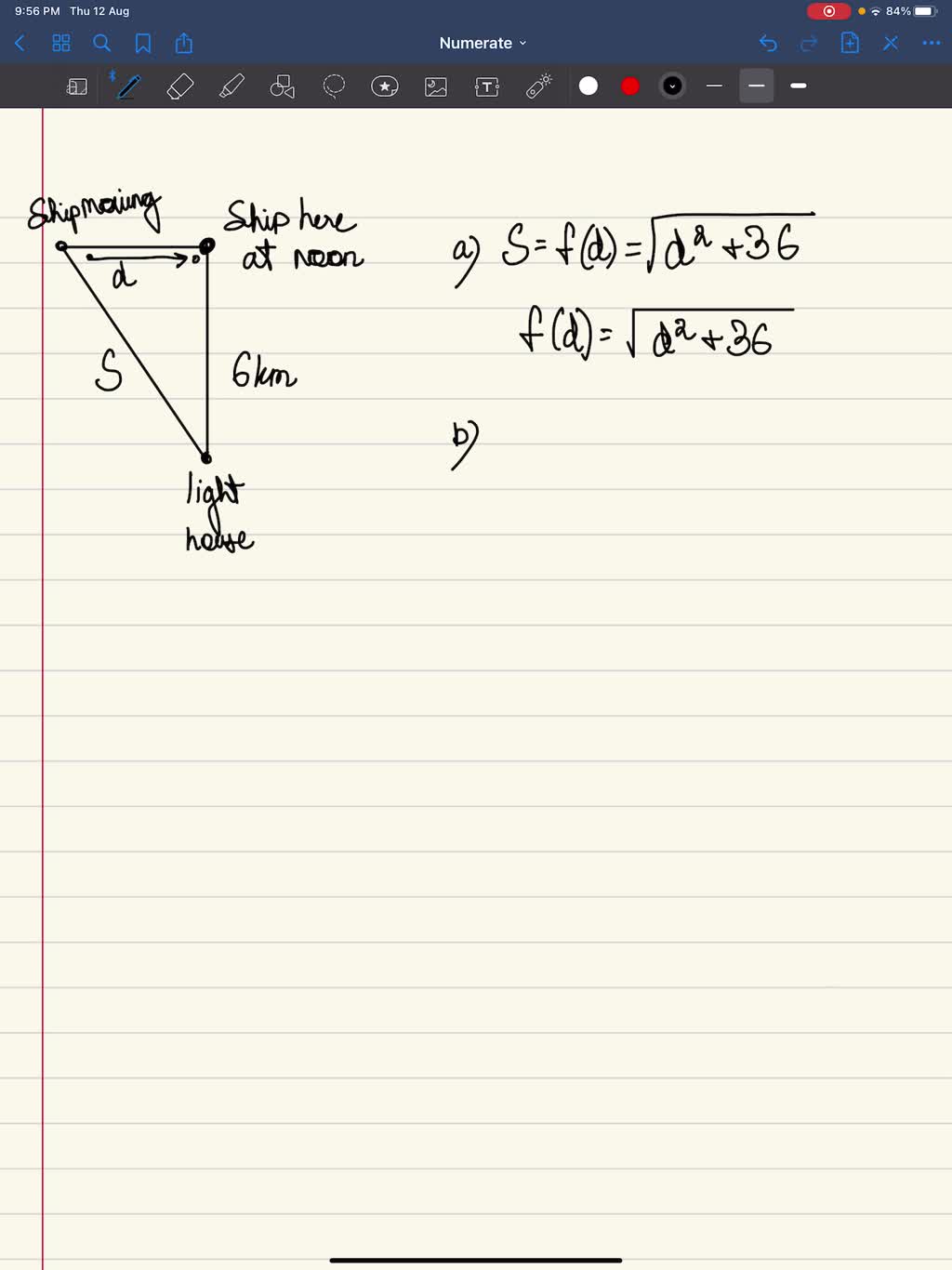 SOLVED: A ship is moving at a speed of 30 km/h parallel to a straight ...