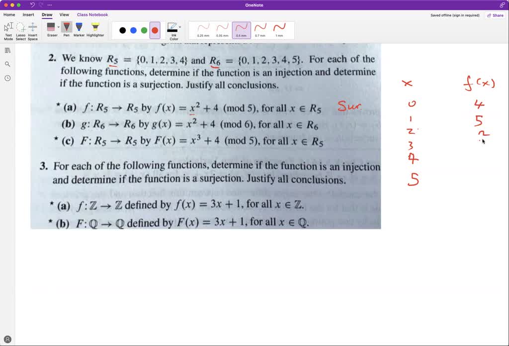 SOLVED: (a) Draw an arrow diagram that represents function that is an ...