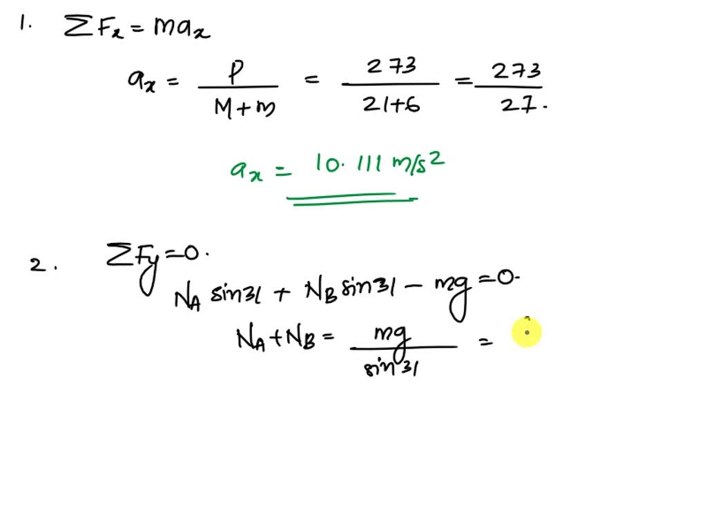 Solved 6 In The System Shown M 10 Kg M 6 Kg And P 100 N All The Surfaces Are