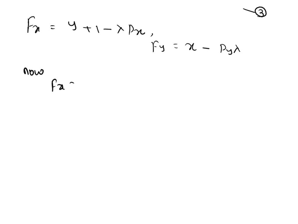 Solved 2 Consider The Two Good Model Of The Utility Maximization Program Subject To A Budget