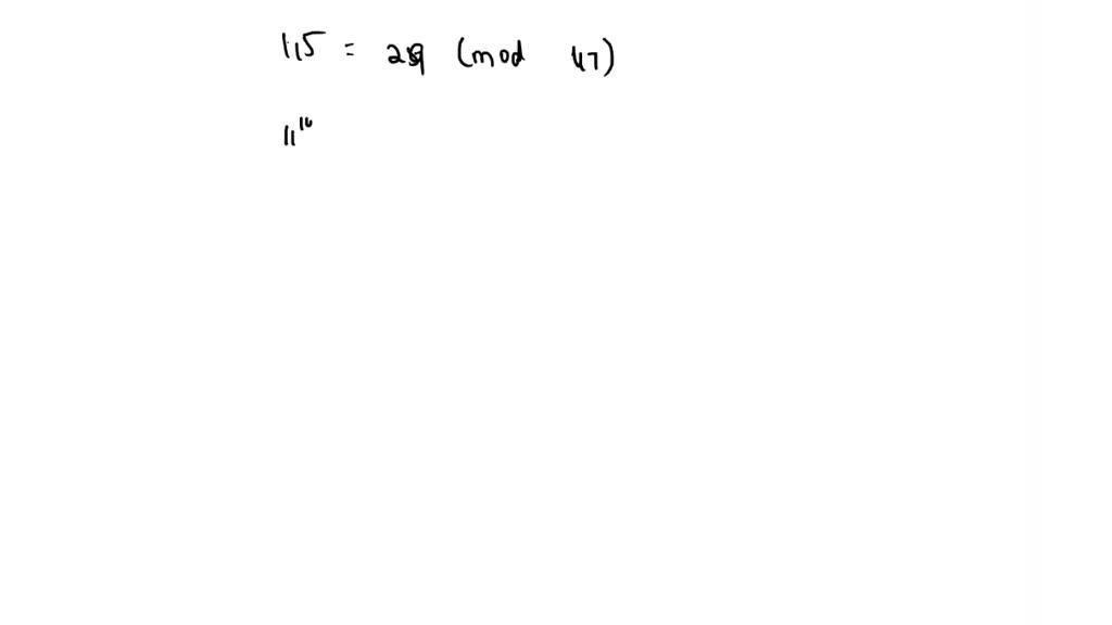 SOLVED: Using Fermat's little theorem and modular exponentiation, solve ... SOLVED: Using Fermat's little theorem and modular exponentiation, solve ...
