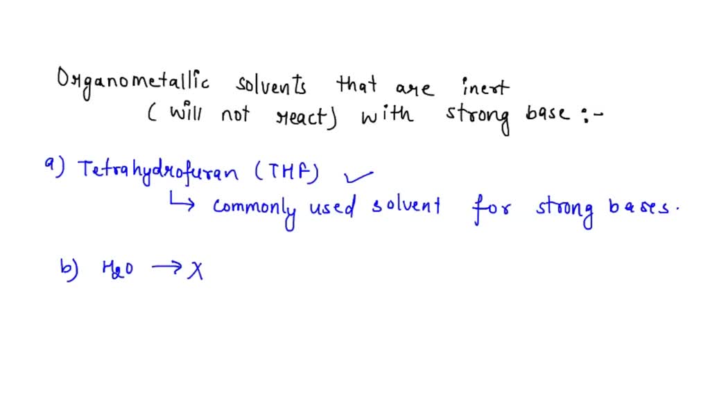 SOLVED: Recall that organometallic reagent nucleophiles are also strong ...
