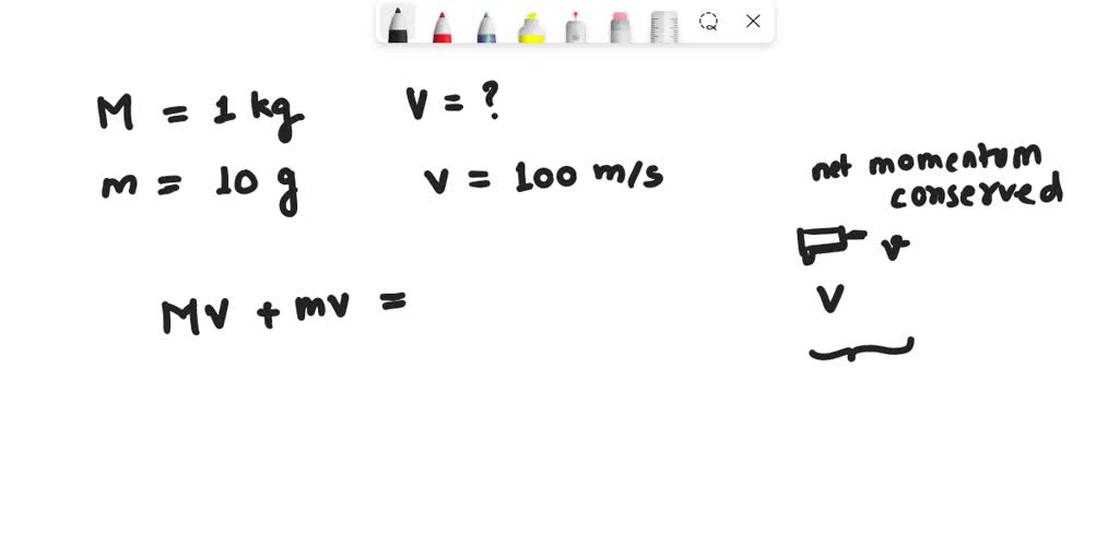 SOLVED: a bullet of mass 10g is fired from mass 6kg with a velocity of 250 m/s .calculate the ...