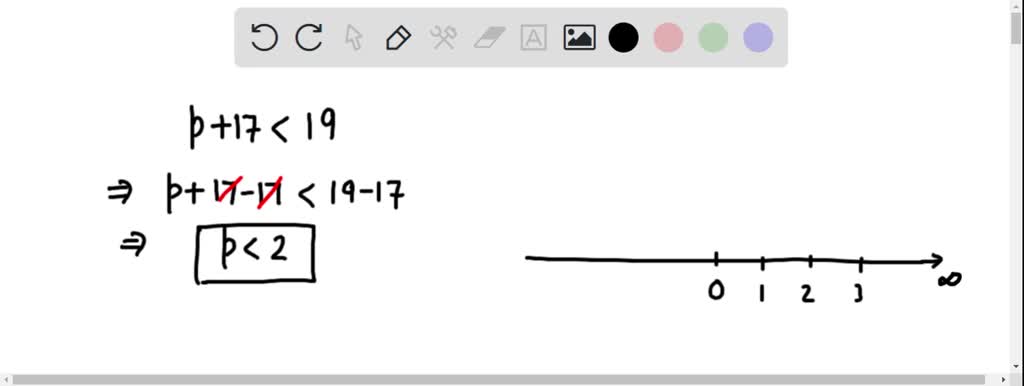 SOLVED: 'Answer this question thanks Solve the inequality and graph the solution. p + 17