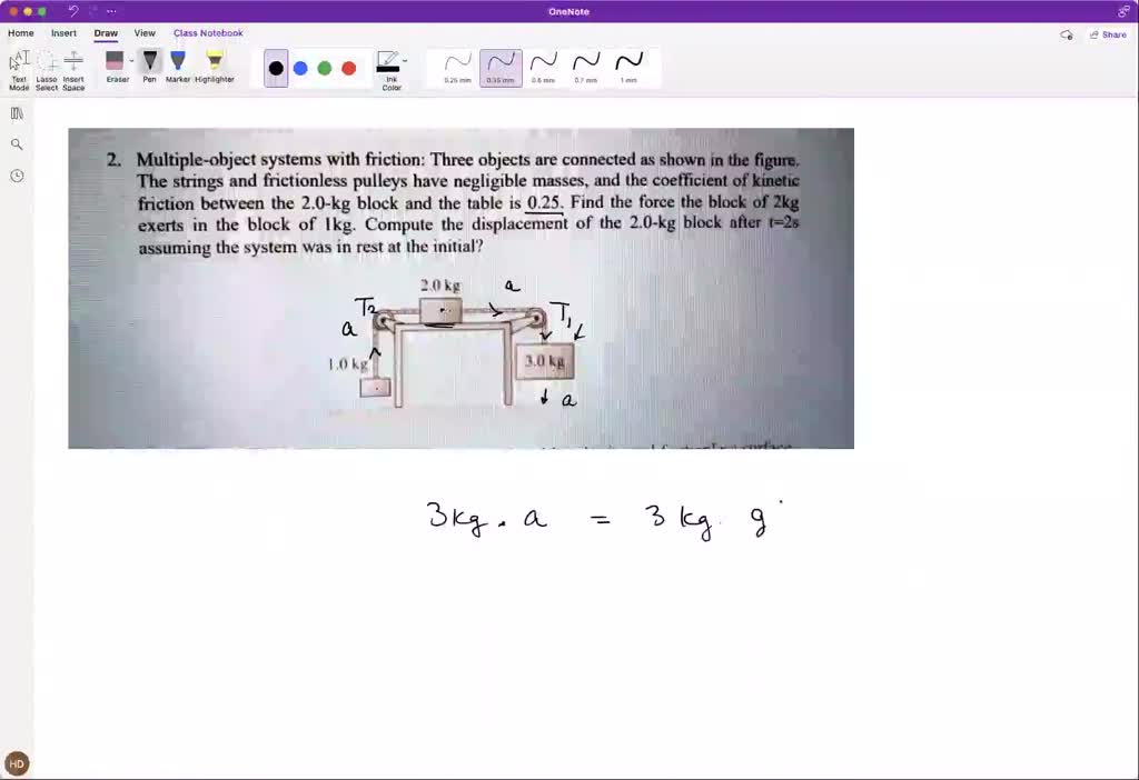Solved Three Objects Are Connected As Shown In The Figure The Strings And Frictionless Pulleys