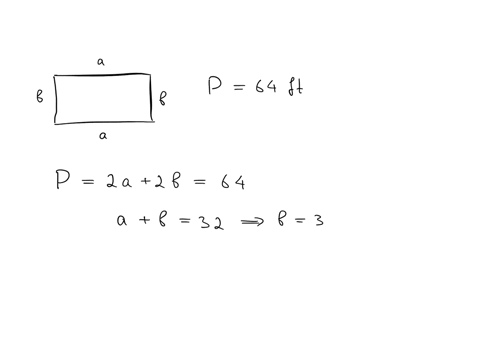 [GET ANSWER] a consider all possible rectangles with whole number side lengths that have an area ...