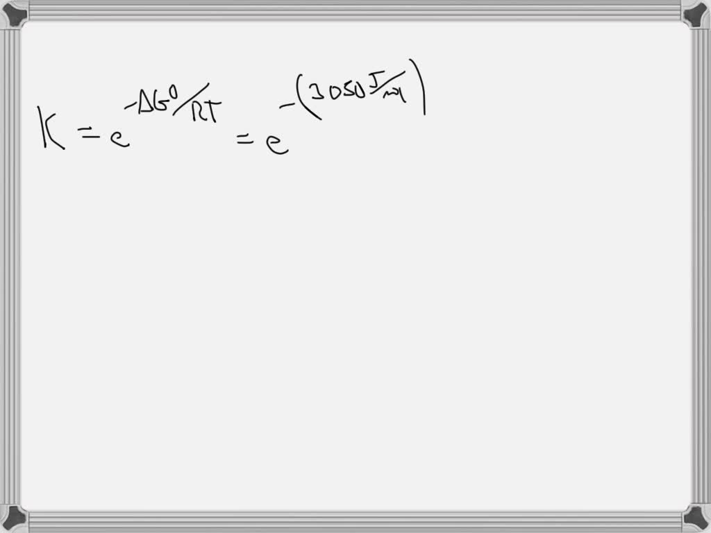 SOLVED: The value of DG° for a reaction conducted at 25 °C is 3.05 kJ ...