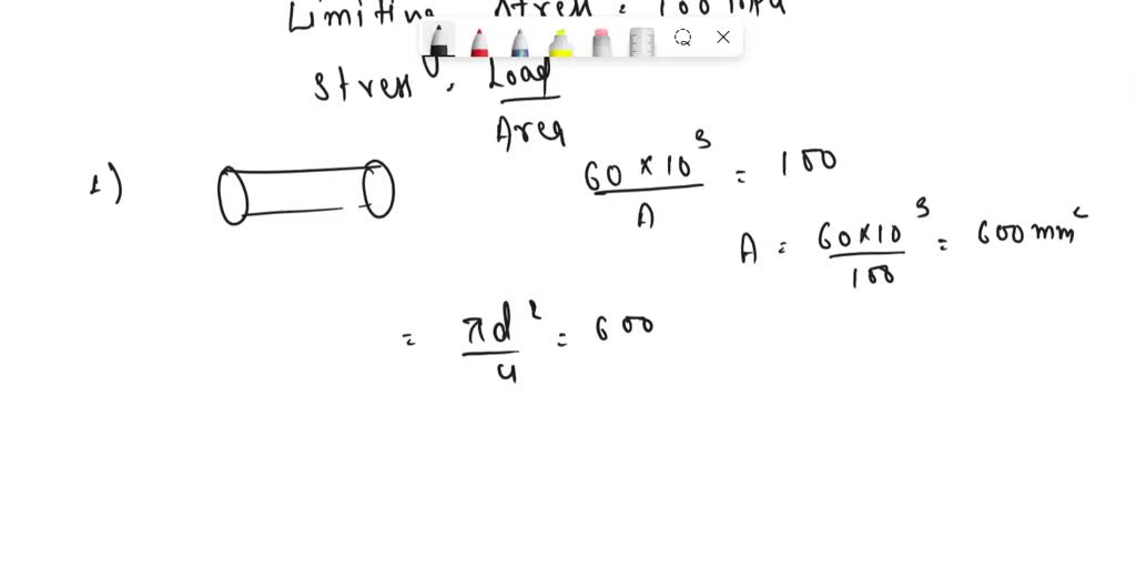 SOLVED: The stepped rod shown is subjected to a direct tensile force ...