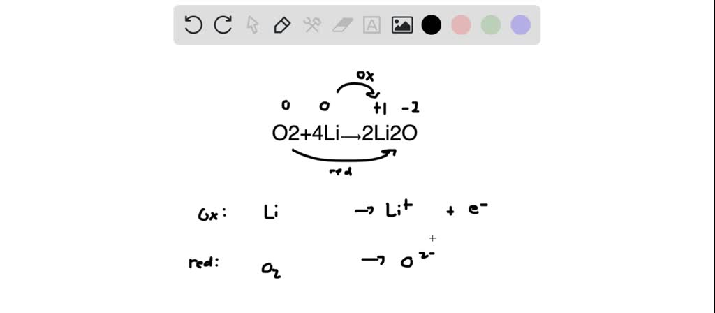 SOLVED: Separate the redox reaction into its component half-reactions ...