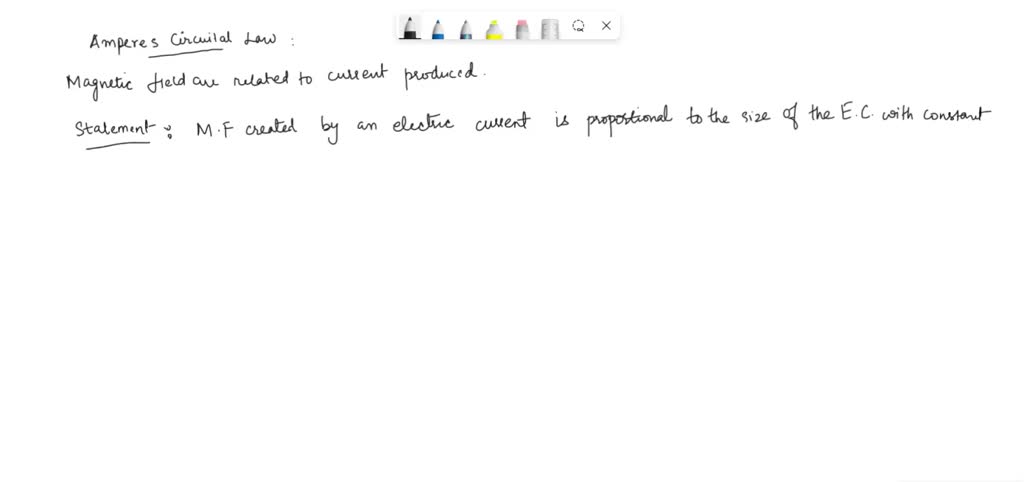 SOLVED: a. State the Ampere's circuital law. b. Derive the expression ...