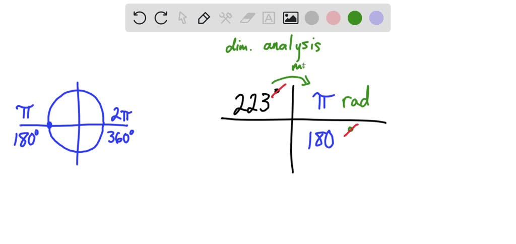 SOLVED: An angle measures 233 degrees. What is the angle's measure in radians?