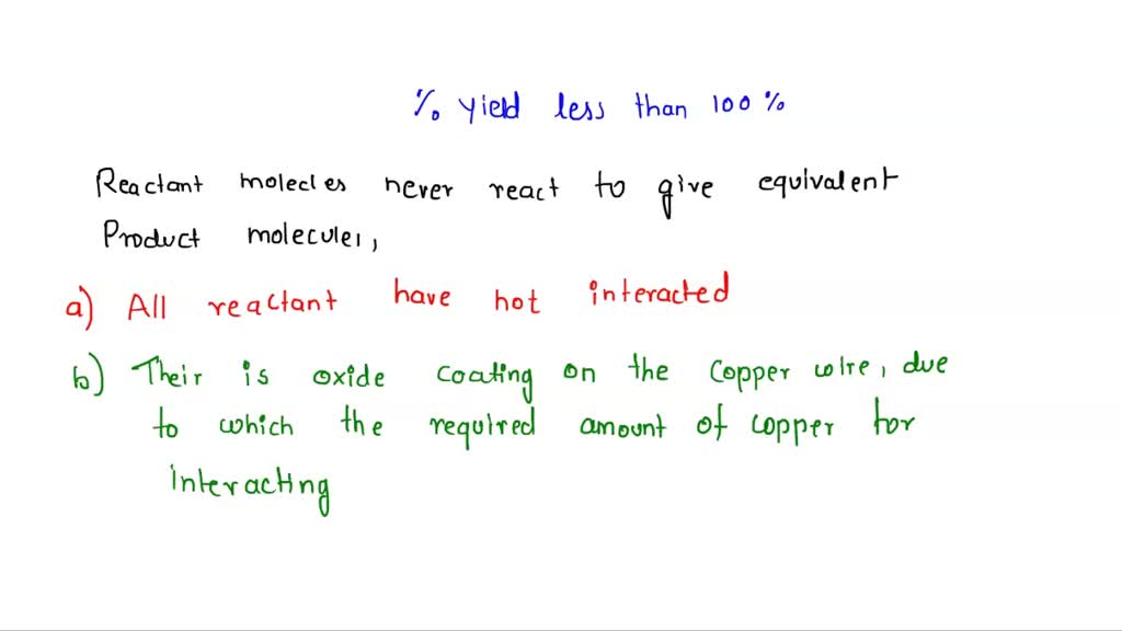 SOLVED: Copper and Silver Nitrate Lab The purpose of this experiment is ...