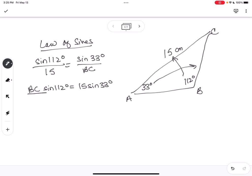 SOLVED: In the diagram; triangle ABC is isosceles AB = AC, CB = 15 cm ...