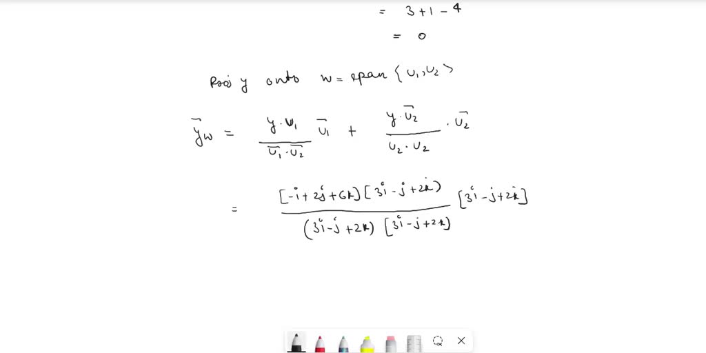 SOLVED: Verify that U1, U2 is an orthogonal set; and then find the ...