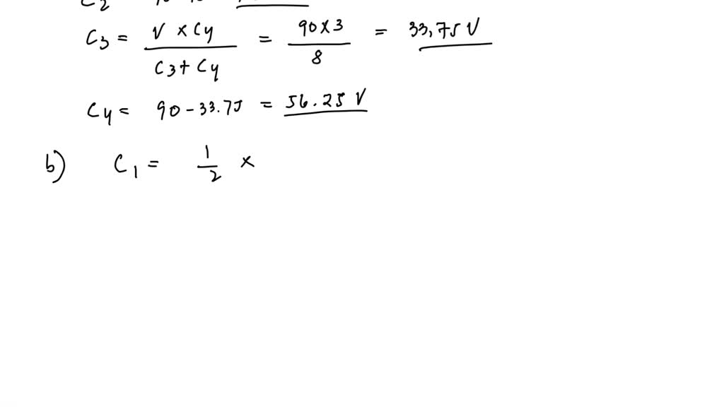 SOLVED: For the system of four capacitors shown in the figure below, find the following. (Use C1 ...