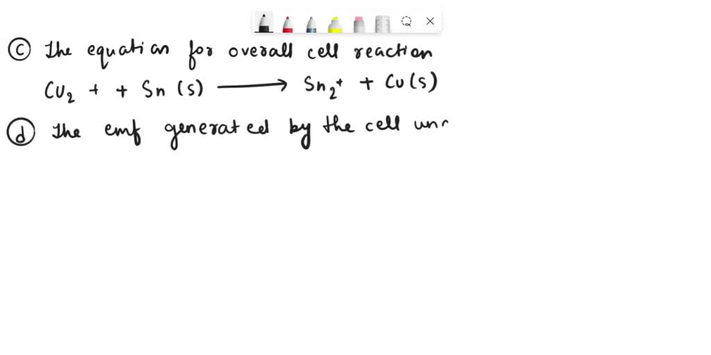 SOLVED: A 1M solution of Cu(NO3)2 is placed in a beaker with a strip of ...