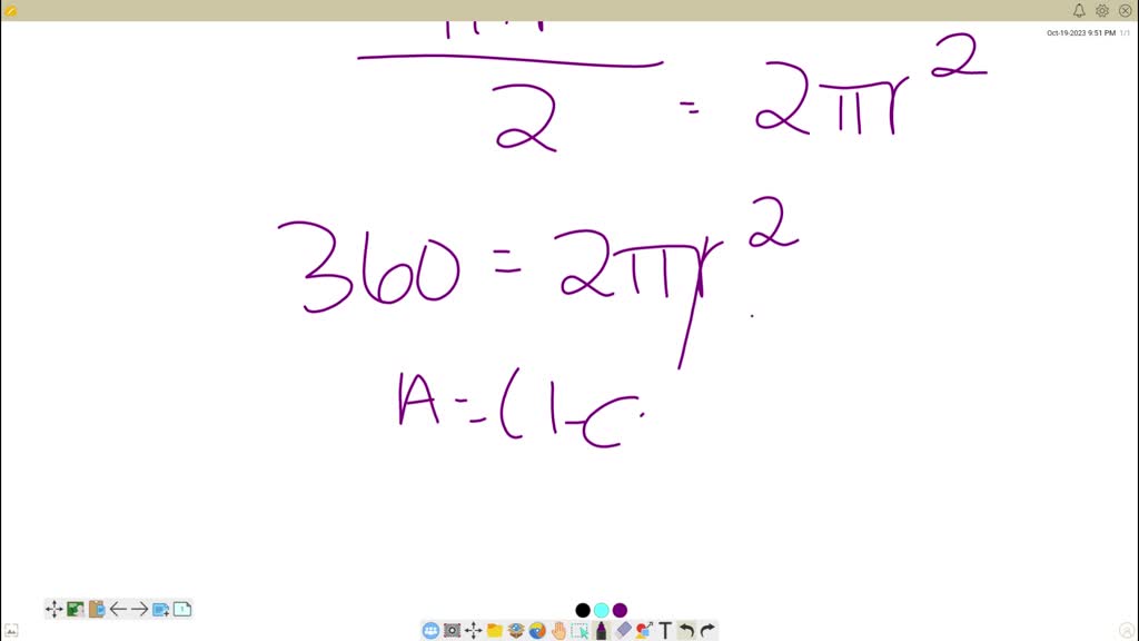 SOLVED: The formula for the area of a spherical circle in degrees is A ...