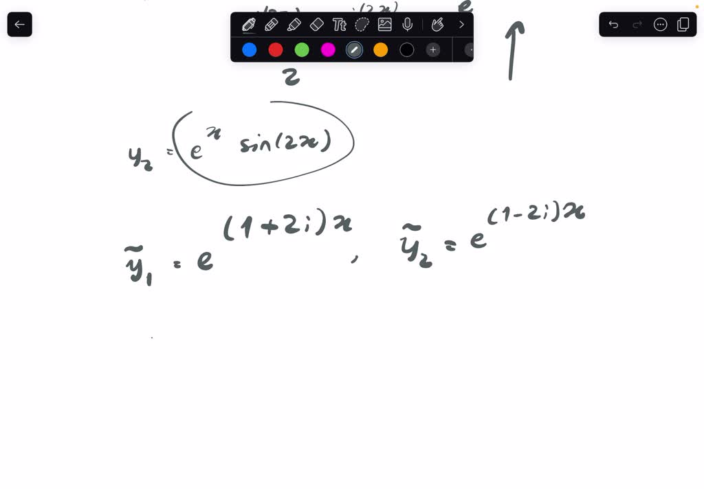 SOLVED: Find a second order, linear, homogeneous differential equation ...